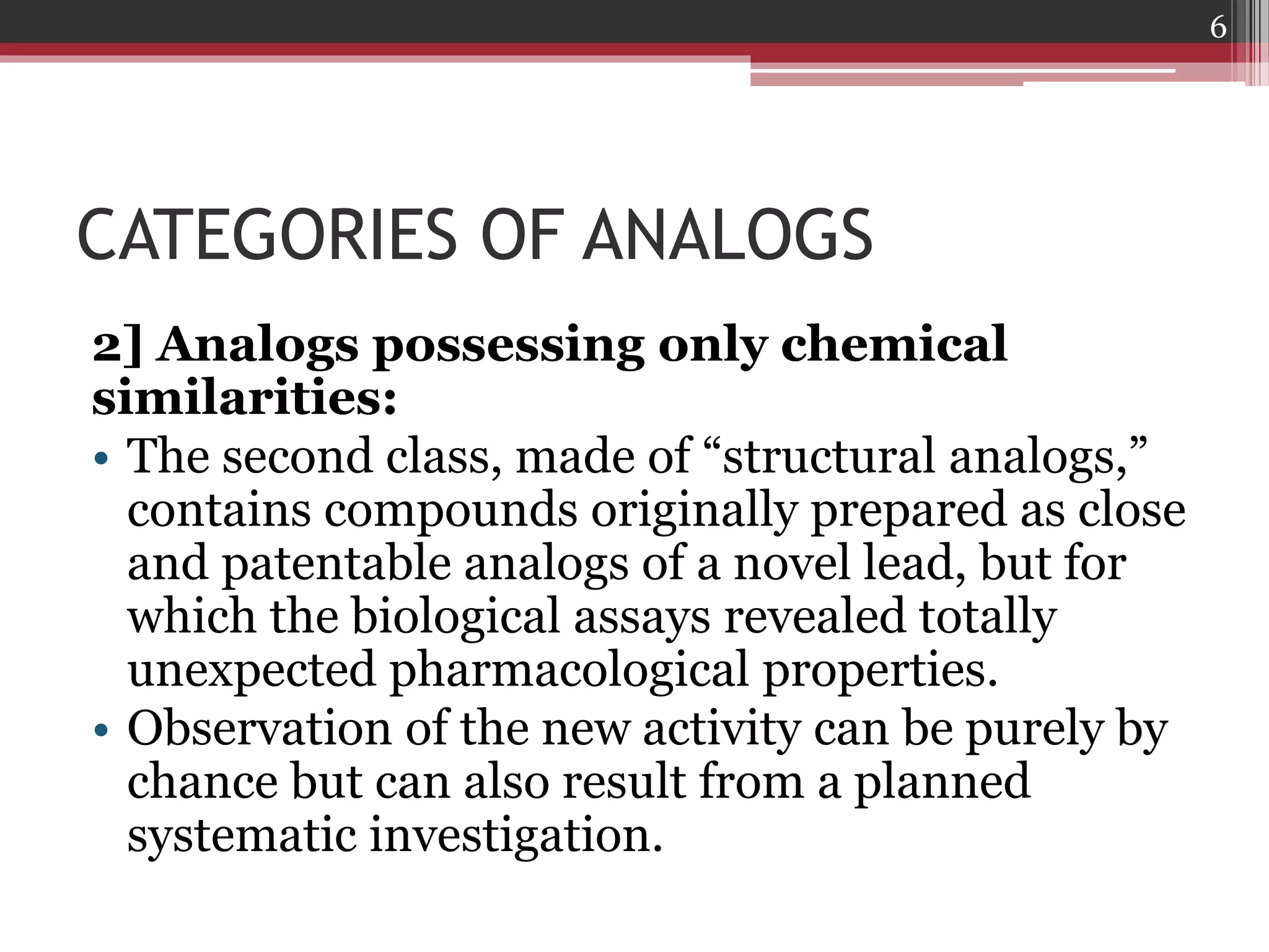 Analog design medicinal chemistry | PPTX