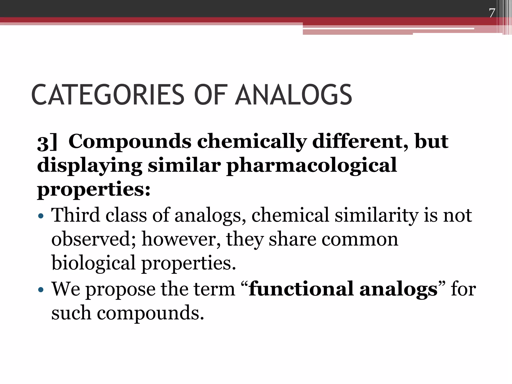 Analog design medicinal chemistry | PPTX