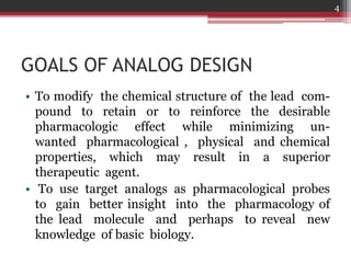 Analog design medicinal chemistry | PPTX