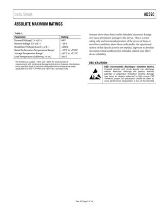 ad590 datasheet | PDF