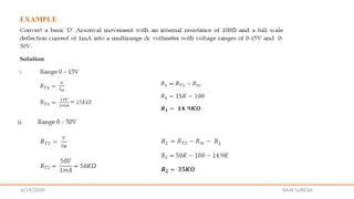 Analog & digital measuring instruments | PPTX