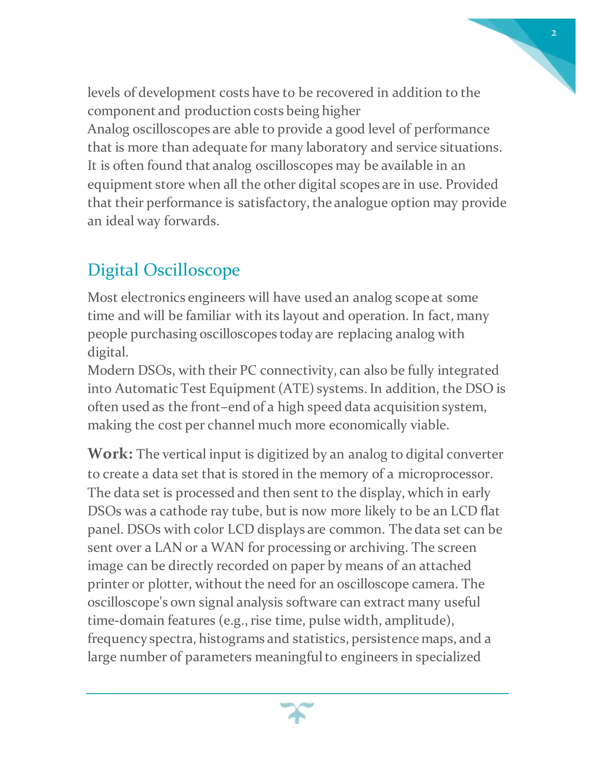 Analog & digital oscilloscope | DOCX