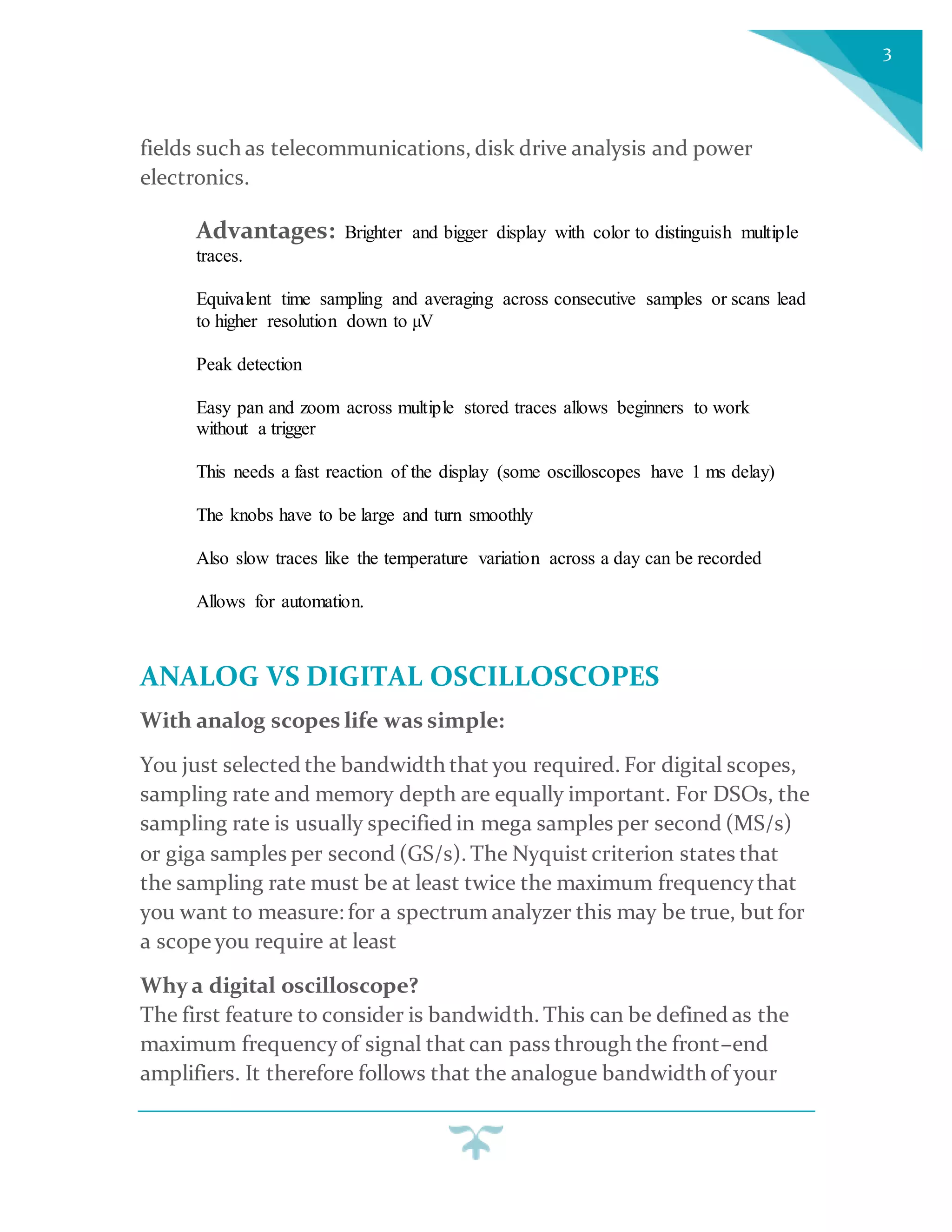 Analog & digital oscilloscope | DOCX