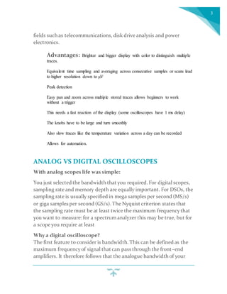 Analog & digital oscilloscope | PDF