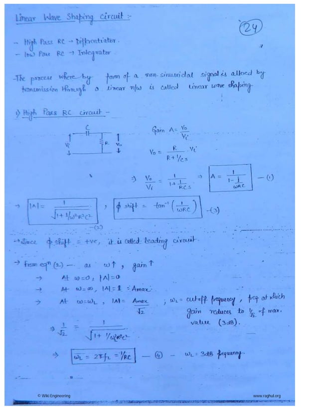 Analog Electronics Made Easy Hand Written Notes Gate Ece Pdf