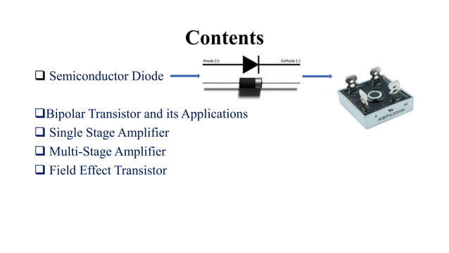 Analog electronics course | PPTX