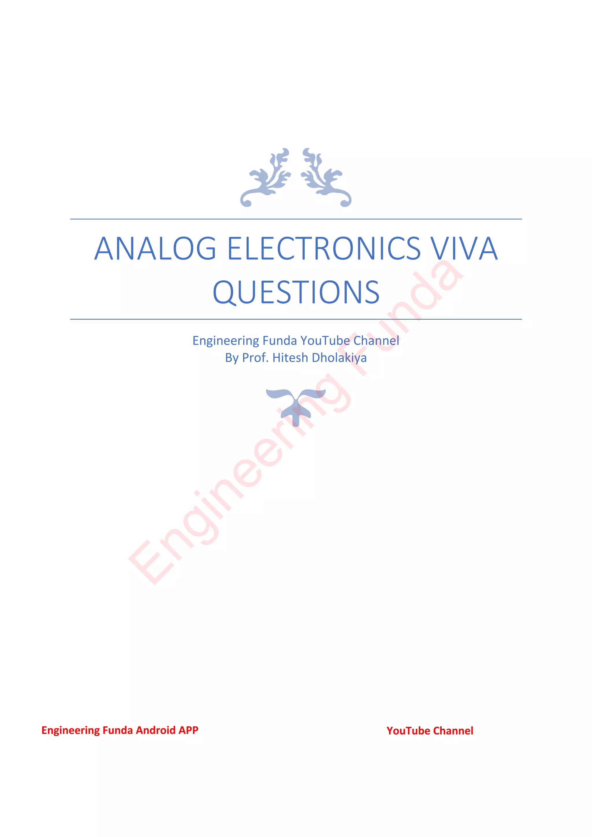 Analog Electronics interview and viva questions.pdf