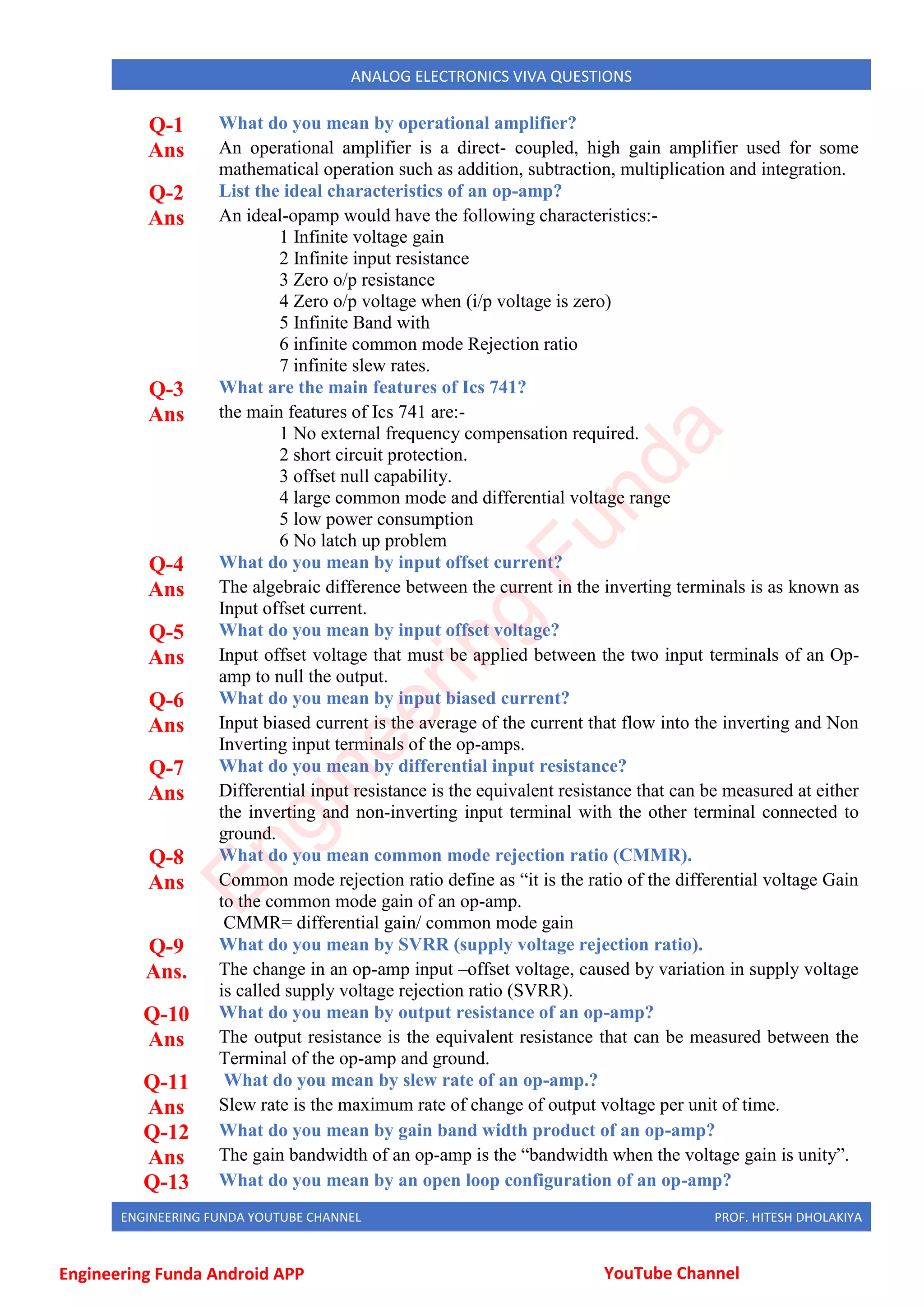 Analog Electronics interview and viva questions.pdf
