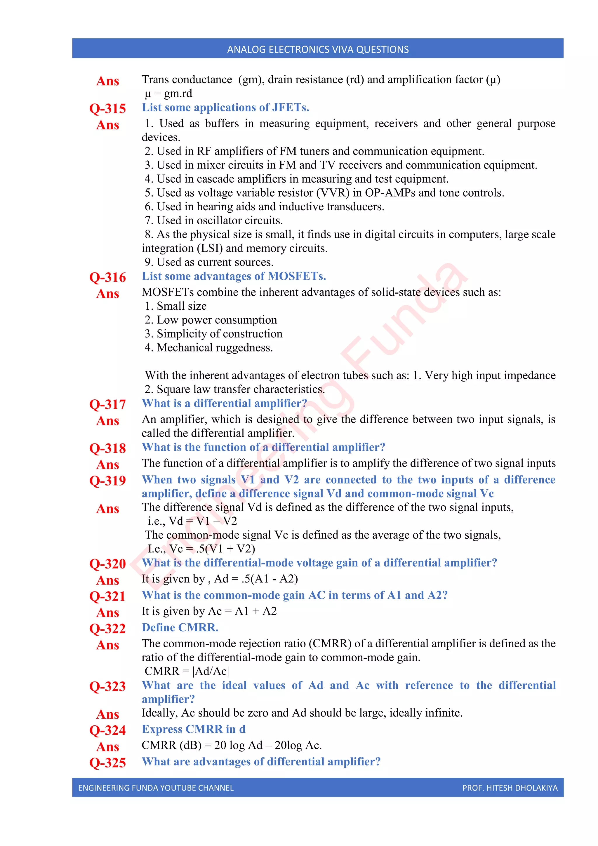 Analog Electronics interview and viva questions.pdf