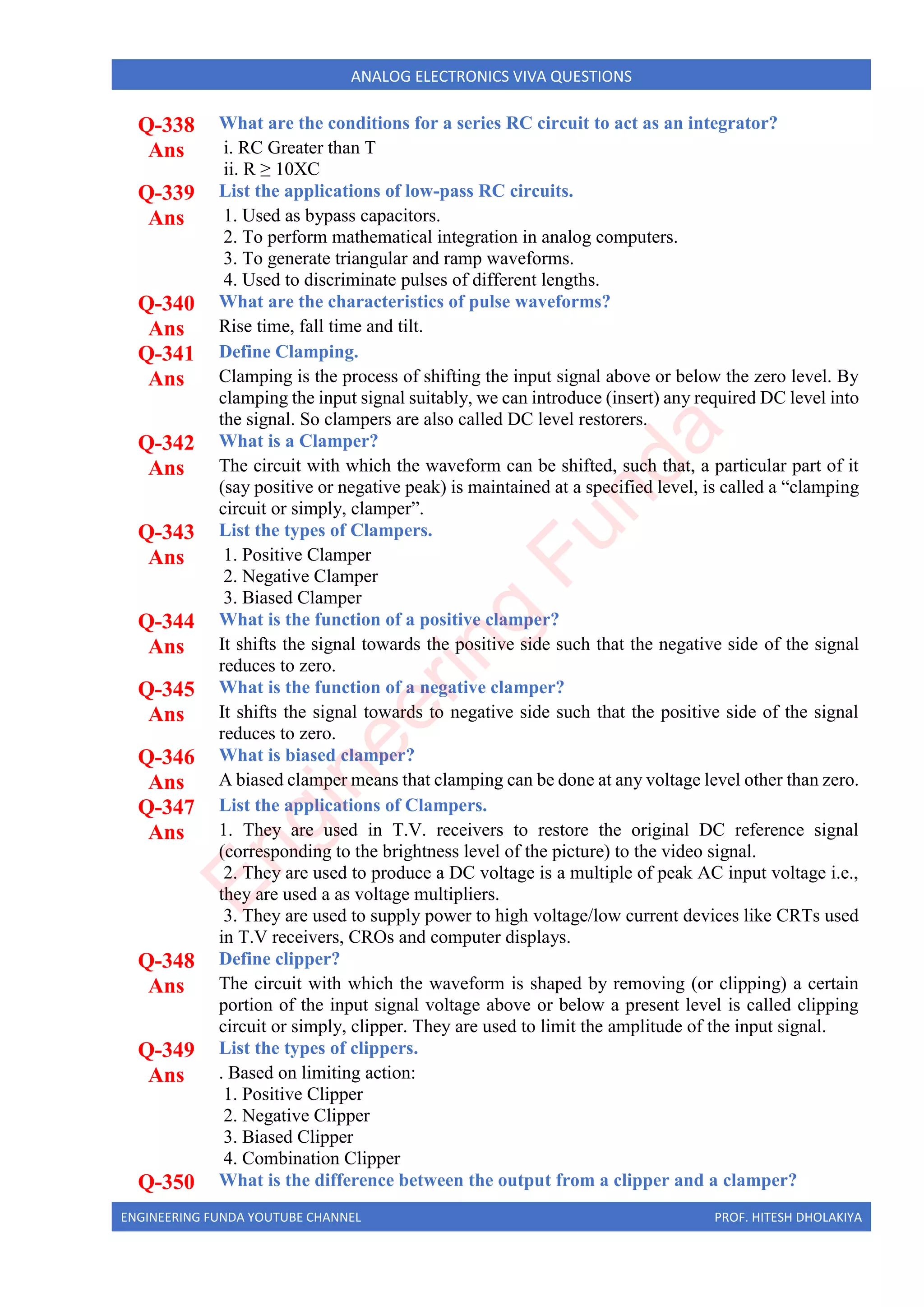 Analog Electronics interview and viva questions.pdf