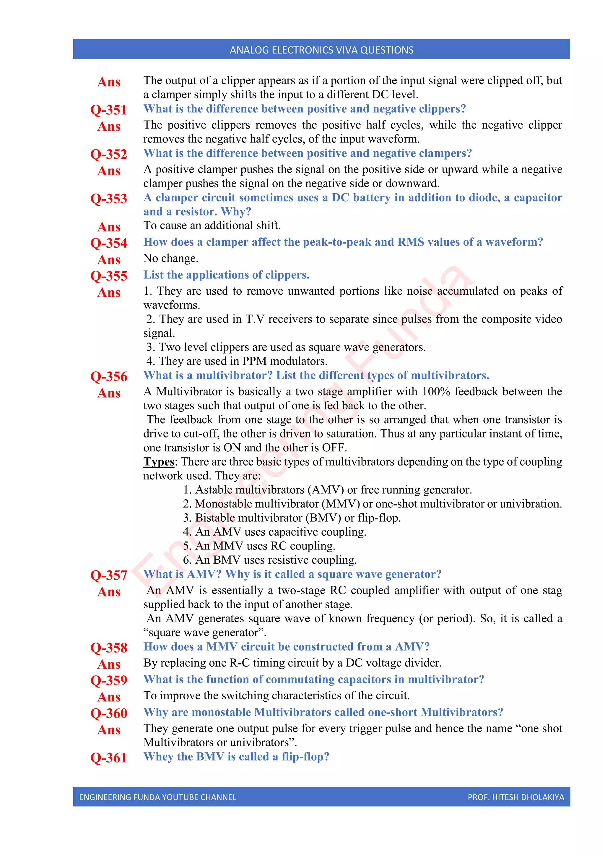 Analog Electronics interview and viva questions.pdf