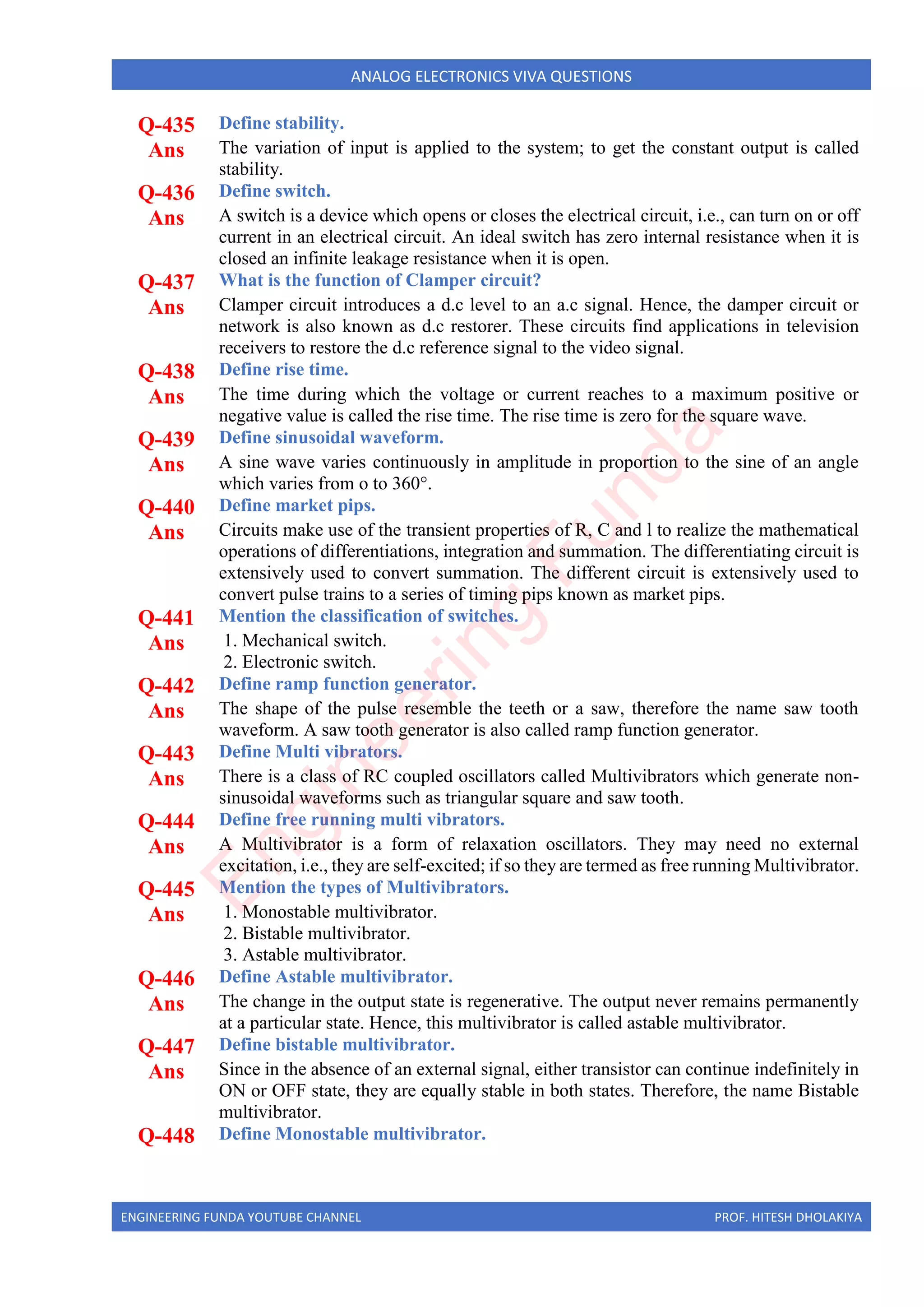 Analog Electronics interview and viva questions.pdf