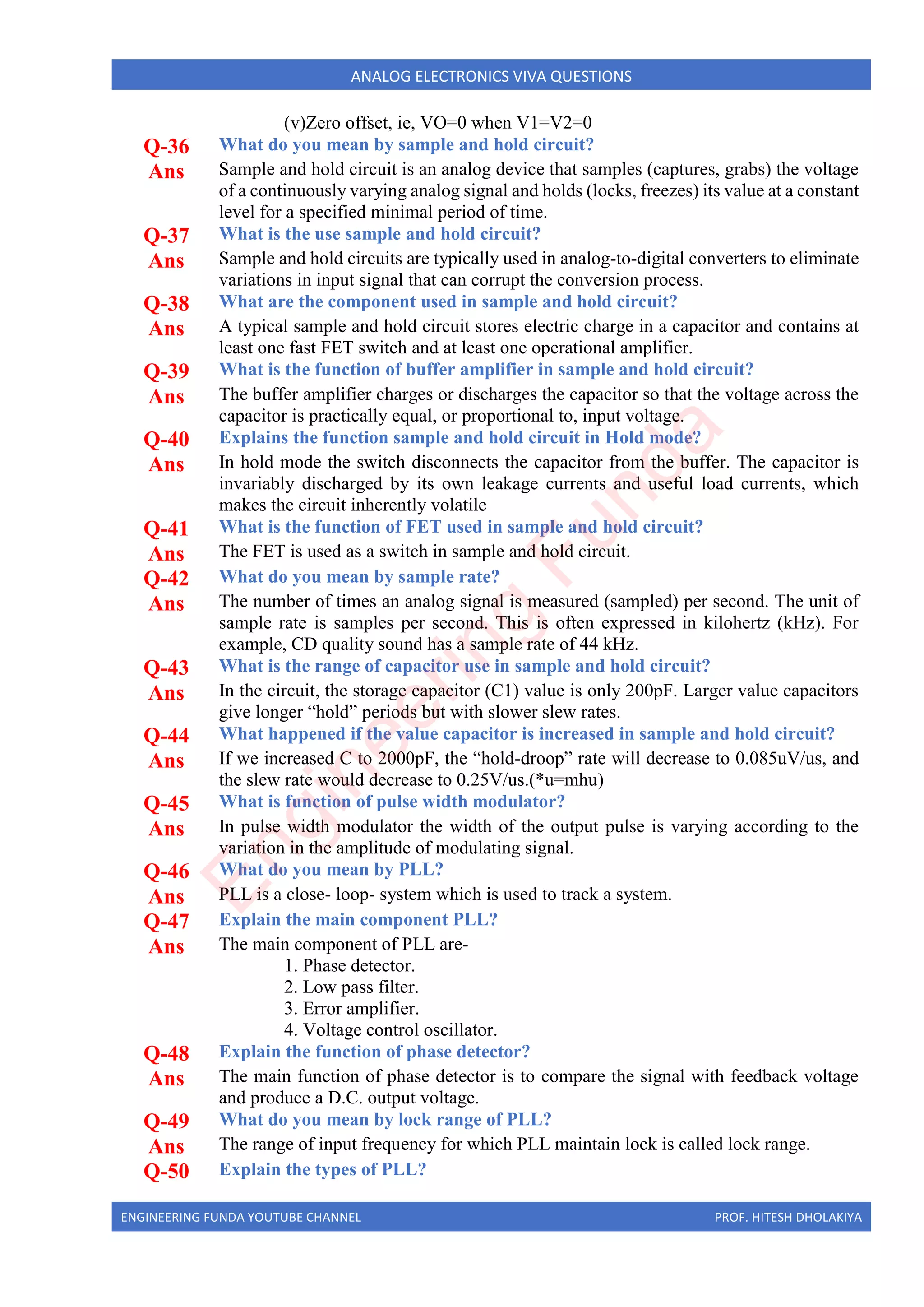 Analog Electronics interview and viva questions.pdf