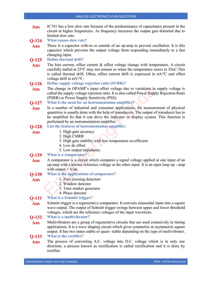 Analog Electronics interview and viva questions.pdf