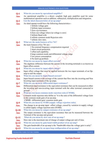 Analog Electronics interview and viva questions.pdf