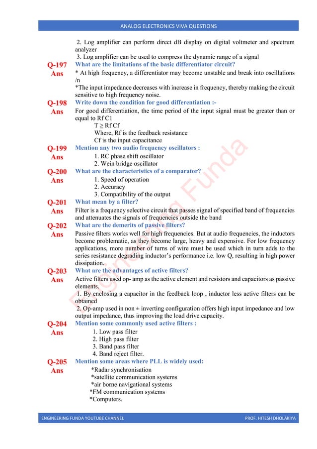 Analog Electronics interview and viva questions.pdf