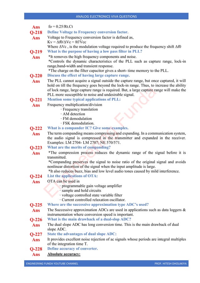Analog Electronics interview and viva questions.pdf