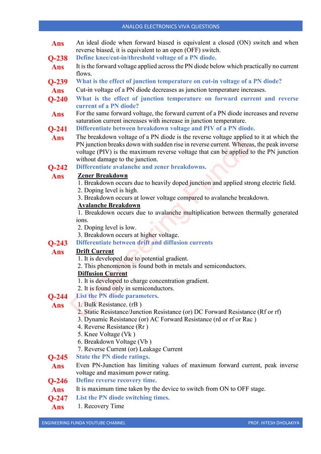 Analog Electronics interview and viva questions.pdf