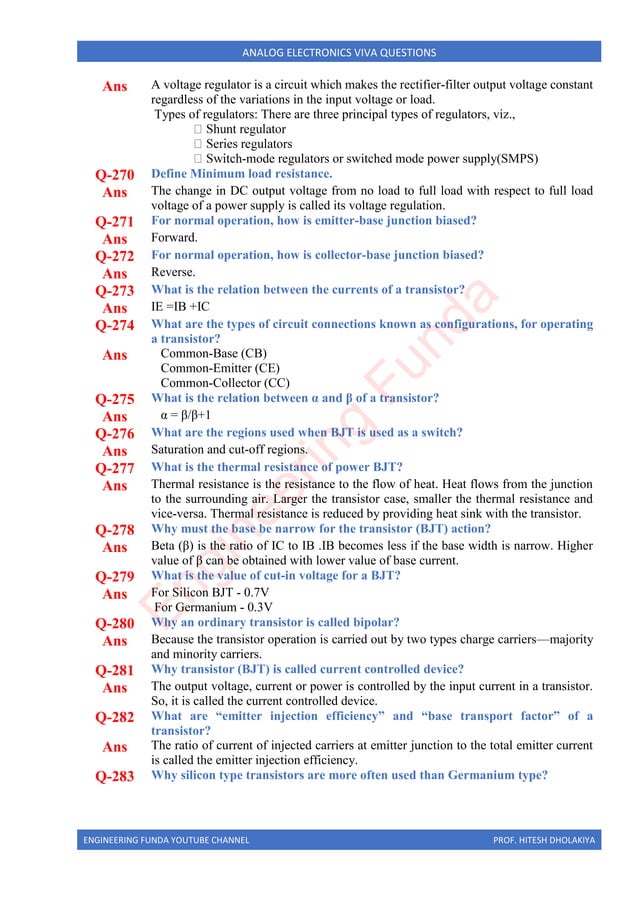 Analog Electronics interview and viva questions.pdf