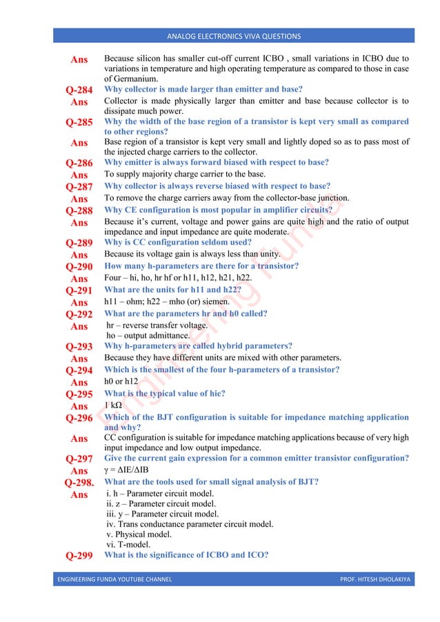 Analog Electronics interview and viva questions.pdf