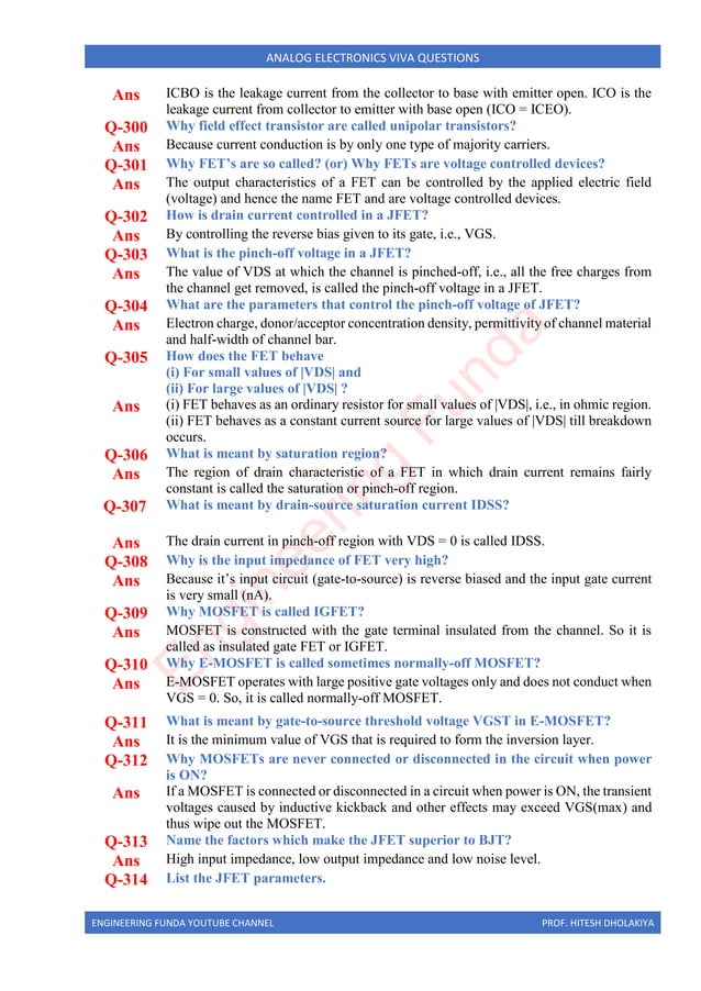 Analog Electronics interview and viva questions.pdf