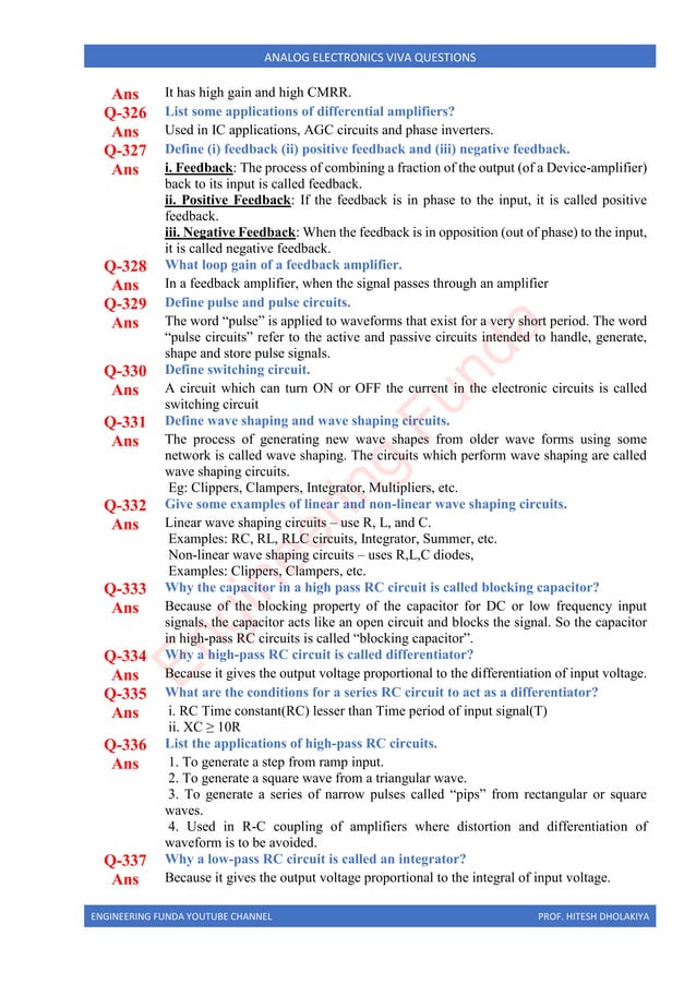 Analog Electronics interview and viva questions.pdf