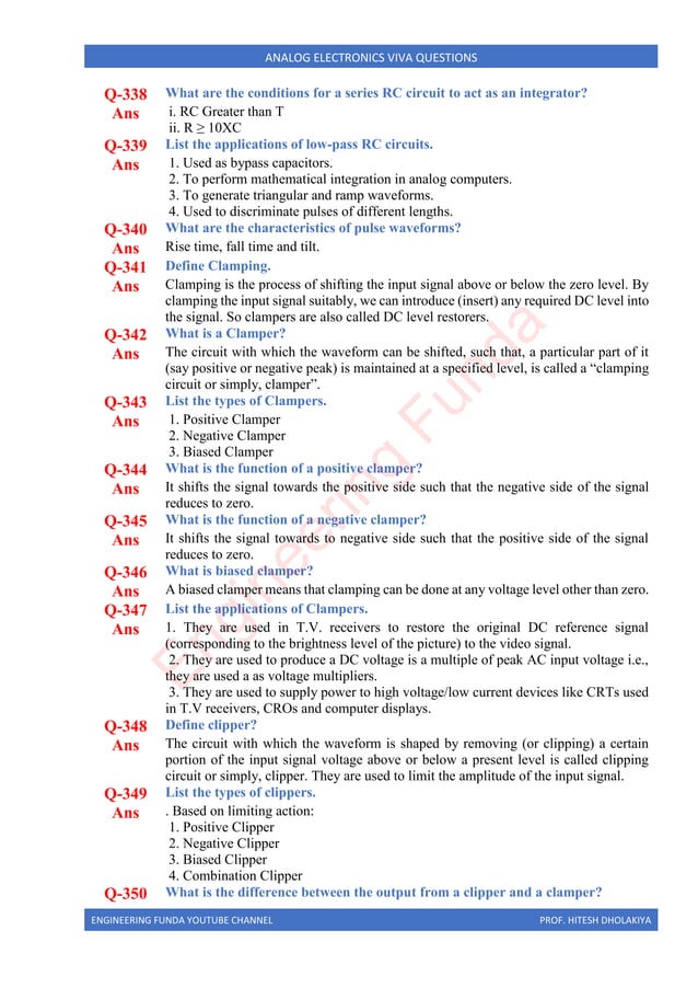 Analog Electronics interview and viva questions.pdf