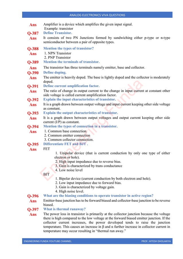 Analog Electronics interview and viva questions.pdf