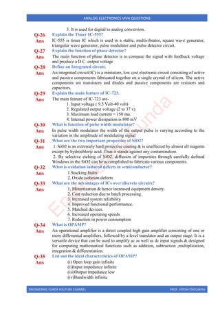 Analog Electronics interview and viva questions.pdf