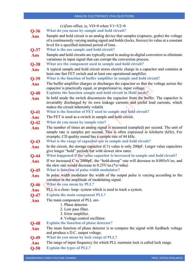 Analog Electronics interview and viva questions.pdf