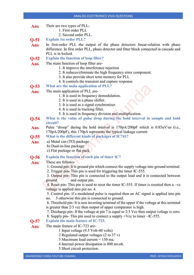 Analog Electronics interview and viva questions.pdf