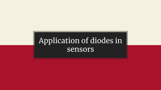 Diode-based sensors | PPT