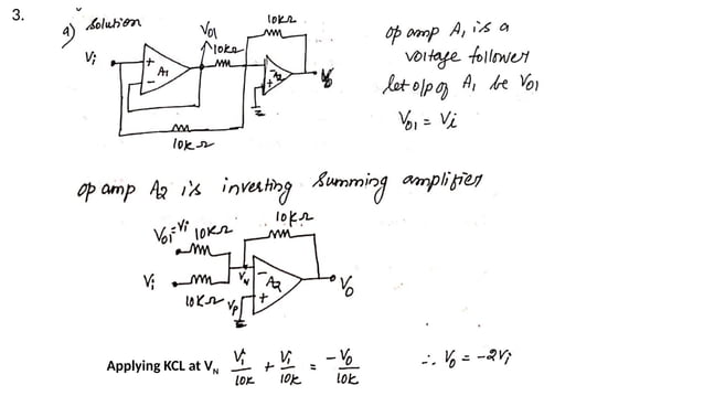 Analog Electronics Tutorial Problems Solved Ppt