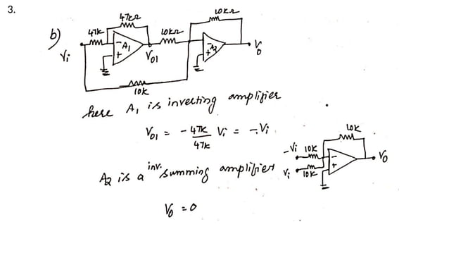 Analog Electronics Tutorial Problems Solved Ppt