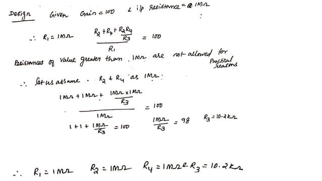 Analog Electronics Tutorial Problems Solved Ppt