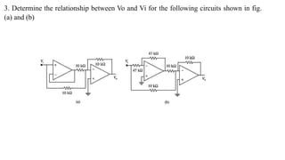 Analog Electronics tutorial problems solved | PPTX