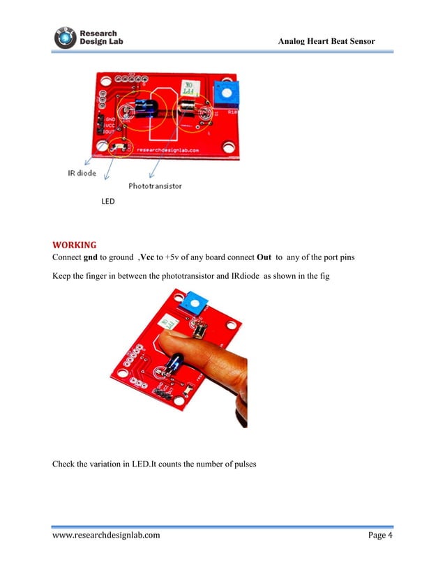 Analog Heart Beat Sensor | PDF