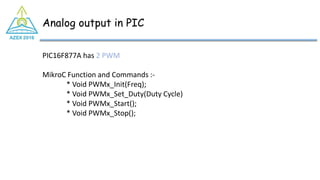 Analog I/O in PIC16F877A | PDF | Computer Peripherals | Computing