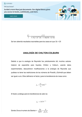 Analogias entre transferencia de masa, calor y movimiento.pdf
