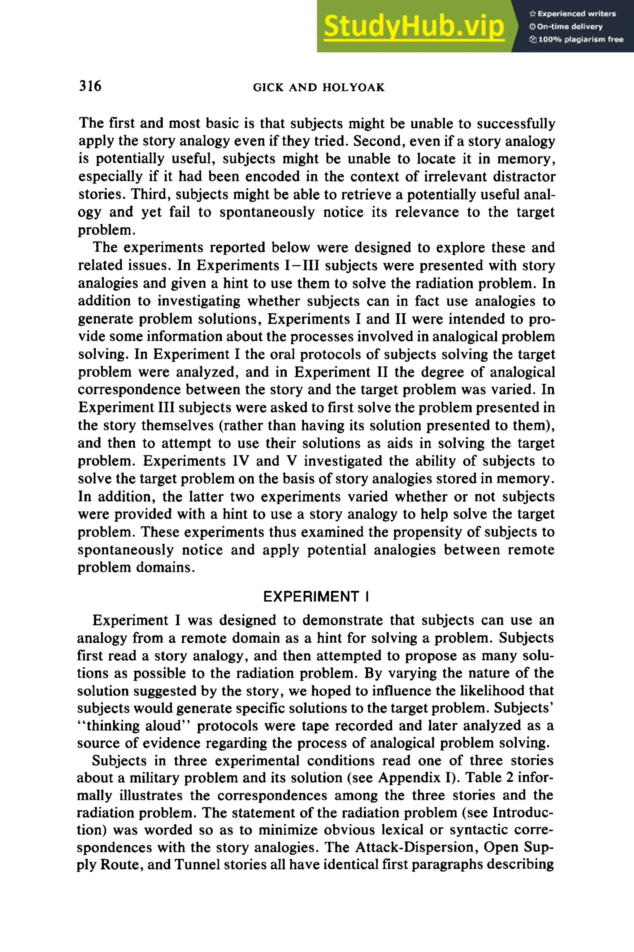 Analogical Problem Solving | PDF