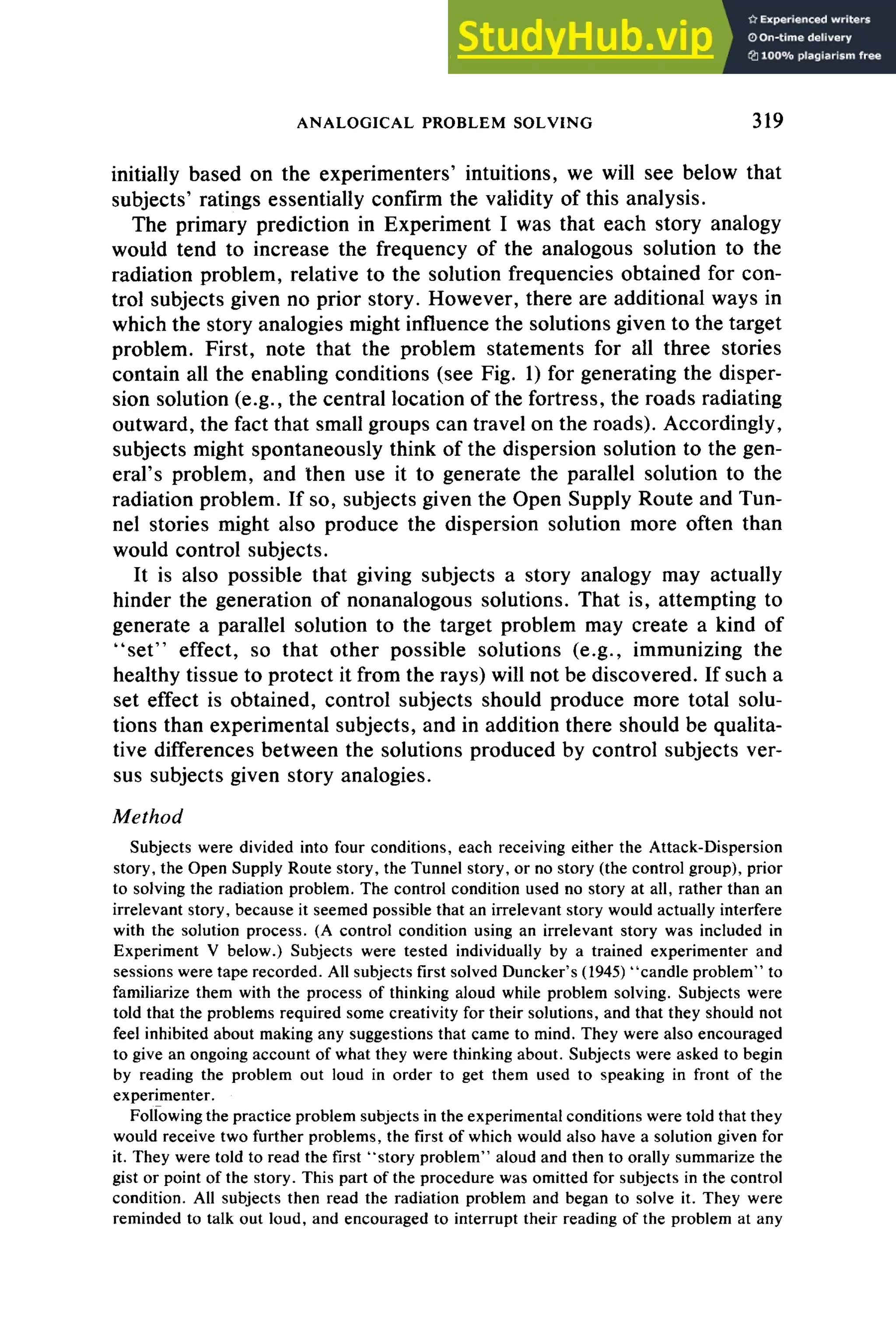 Analogical Problem Solving | PDF