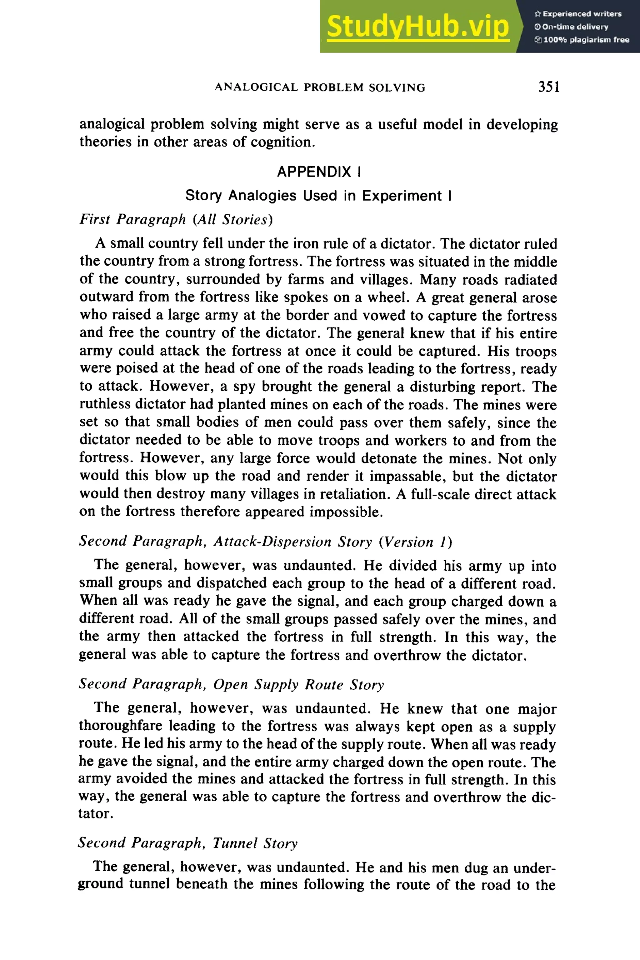 Analogical Problem Solving | PDF