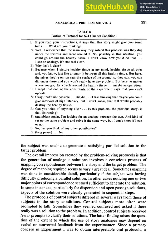 Analogical Problem Solving | PDF