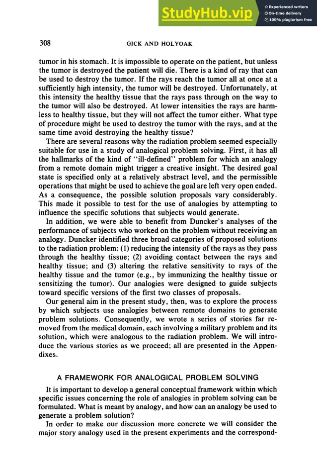 Analogical Problem Solving | PDF