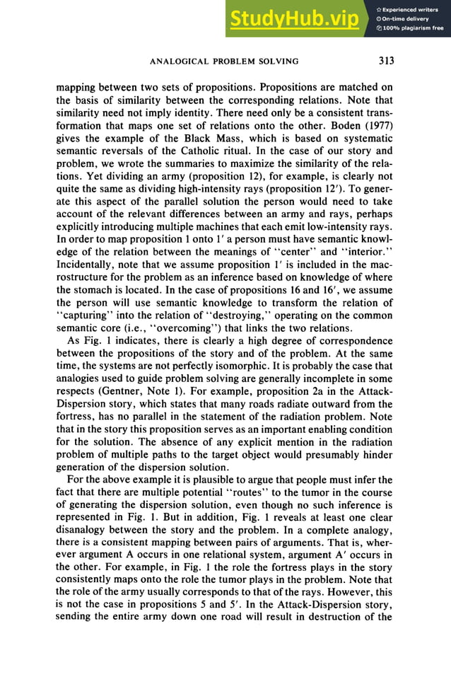 Analogical Problem Solving | PDF