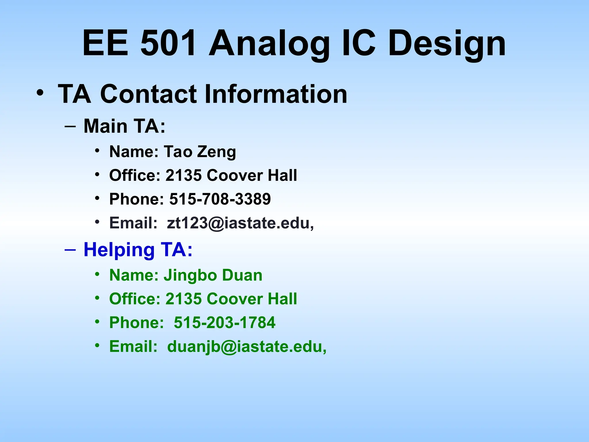 Design Flow of Analog IC Design - Presentation | PPT