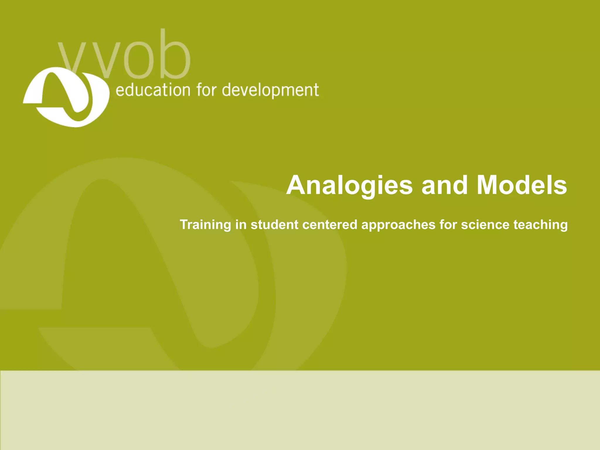 Analogies & Models in Science Education | PPT