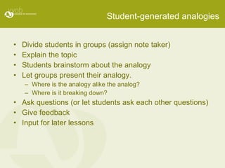 Analogies & Models in Science Education | PPT