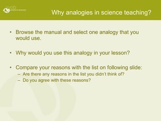 Analogies & Models in Science Education | PPT