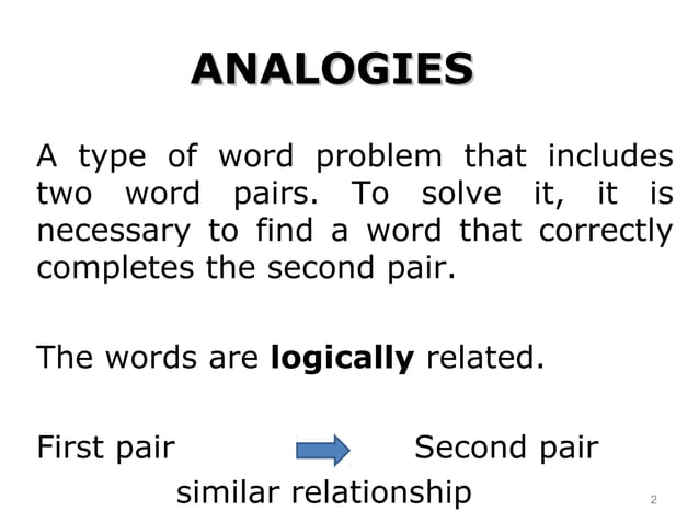 Analogies | PPT